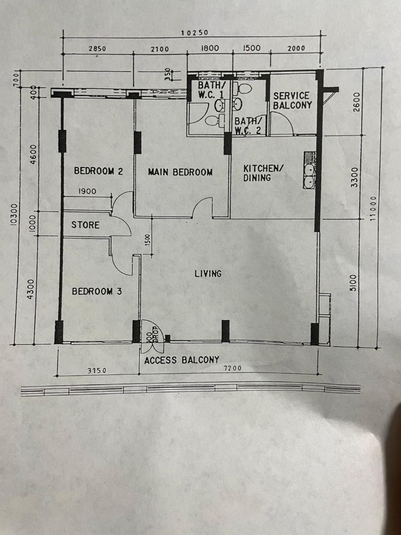 Mid-Floor 4a HDB unit w Squarish layout and Quiet facing, Property, For ...