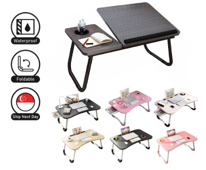 Multi-purpose Foldable Laptop Table Lazy Table Bed Table with Tablet ...