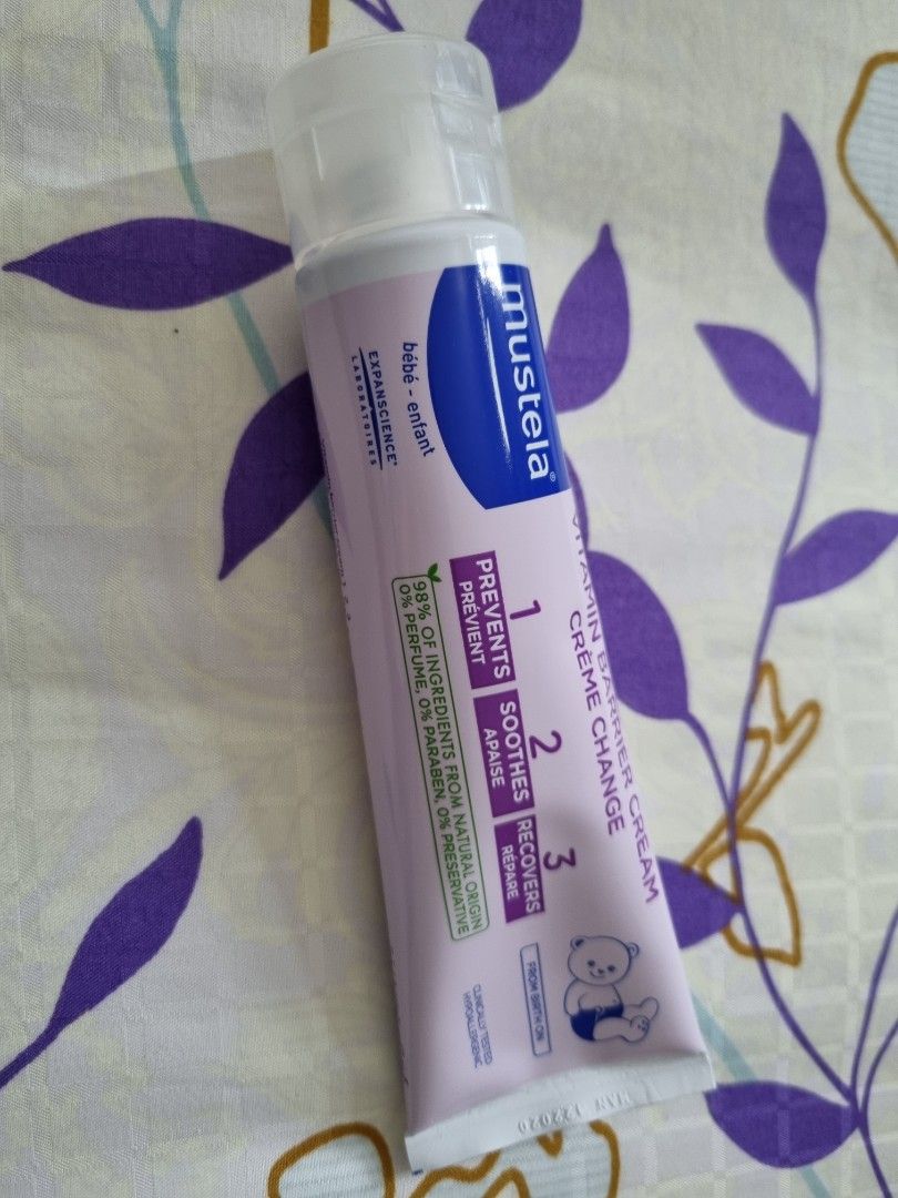 Mustela Vitamin Barrier Cream Diaper Change Cream 100ml, Babies & Kids ...