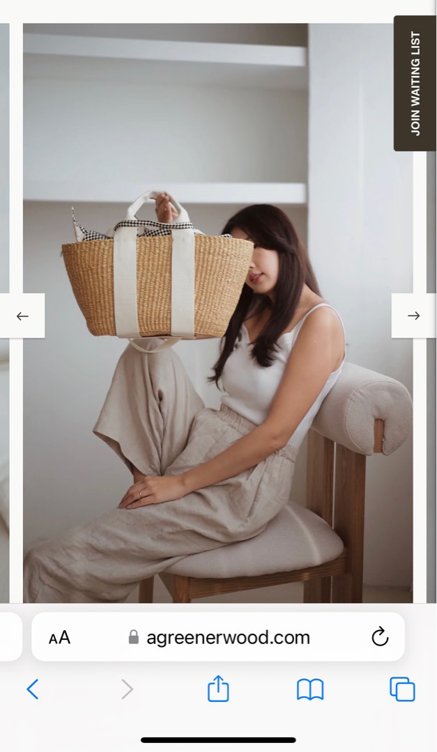 Muun George Bag (Ecru/Delft), Women's Fashion, Bags & Wallets, Beach ...