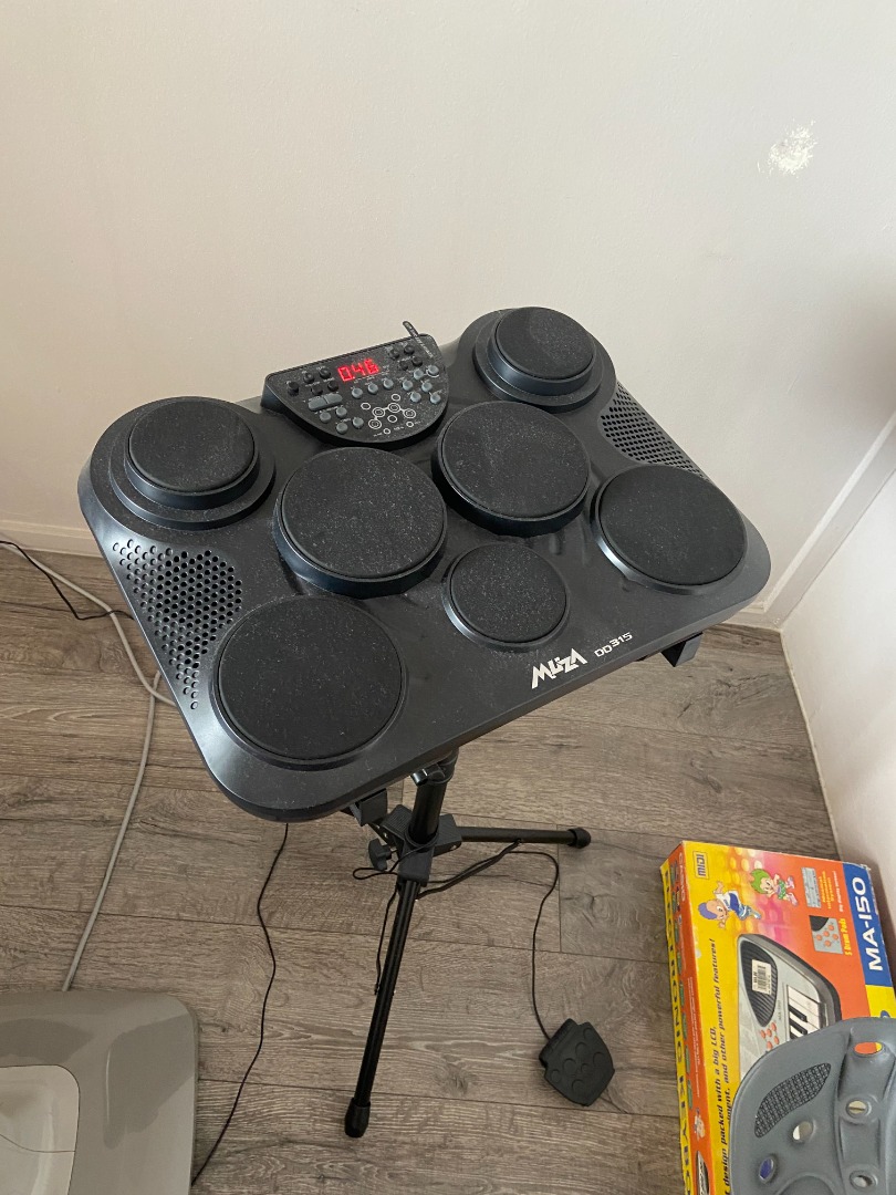 MUZA DD315 Electronic Drum with both Pedals and Stand, Hobbies & Toys ...