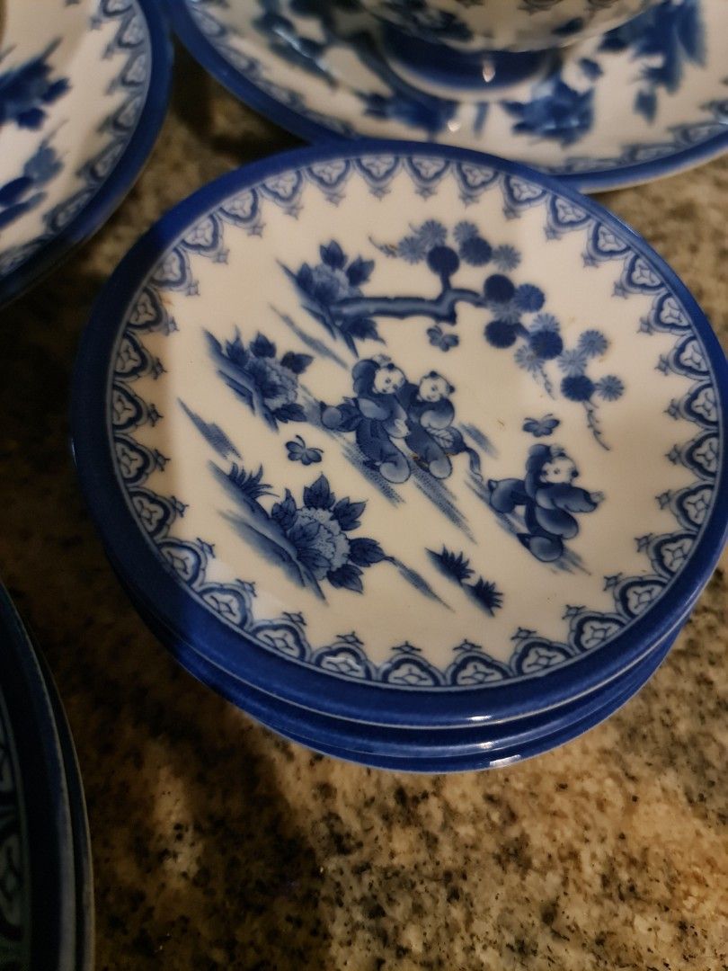 4 set Jepang Japan porselen Nabeshima Karako Porcelain bowl mangkuk and ...