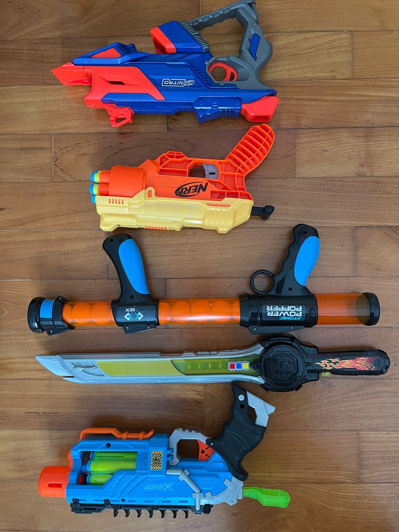 Nerf Guns, Toy Guns, Sword, Etc, Hobbies & Toys, Toys & Games on Carousell