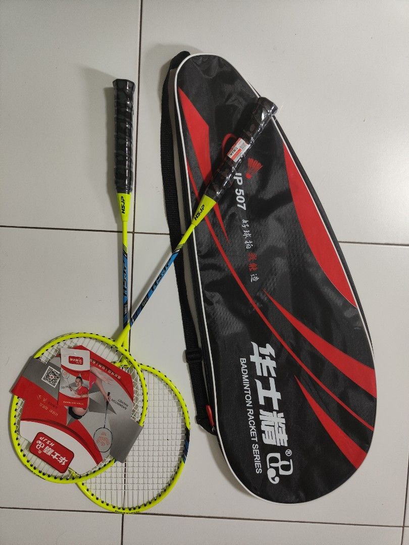 New Badminton racket and shuttlecocks, Sports Equipment, Sports & Games ...