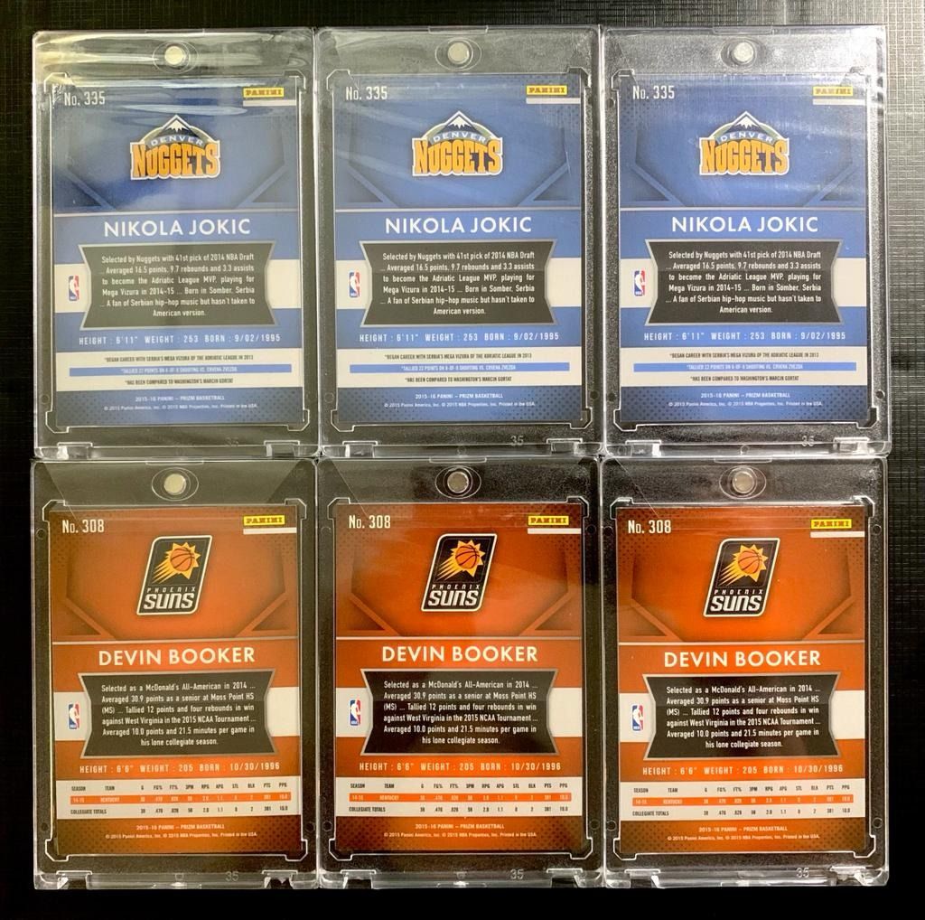 Nikola Jokic Rookie / Devin Booker RC 2015 Prizm with Free Magnetic ...