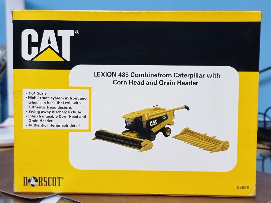 Norscot Caterpillar Lexion 485 Corn Head and Grain Header 1:64 scale ...