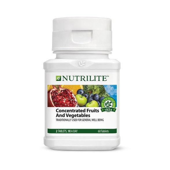 Nutrilite Concentrated Fruits And Vegetables - 60 Tablets, Health ...