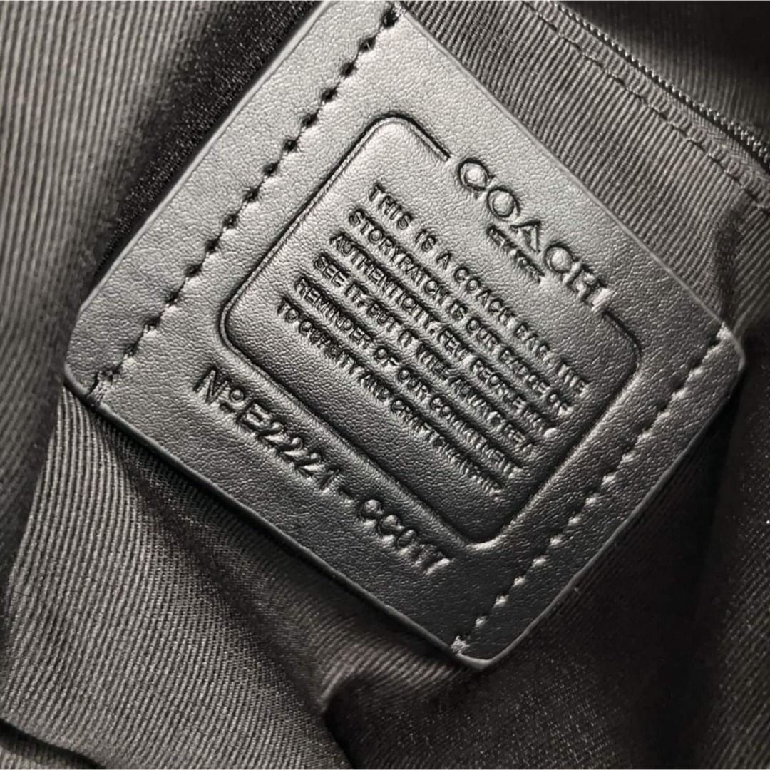 Original Coach CC017 Track Pack In Signature Canvas With Coach Patch ...