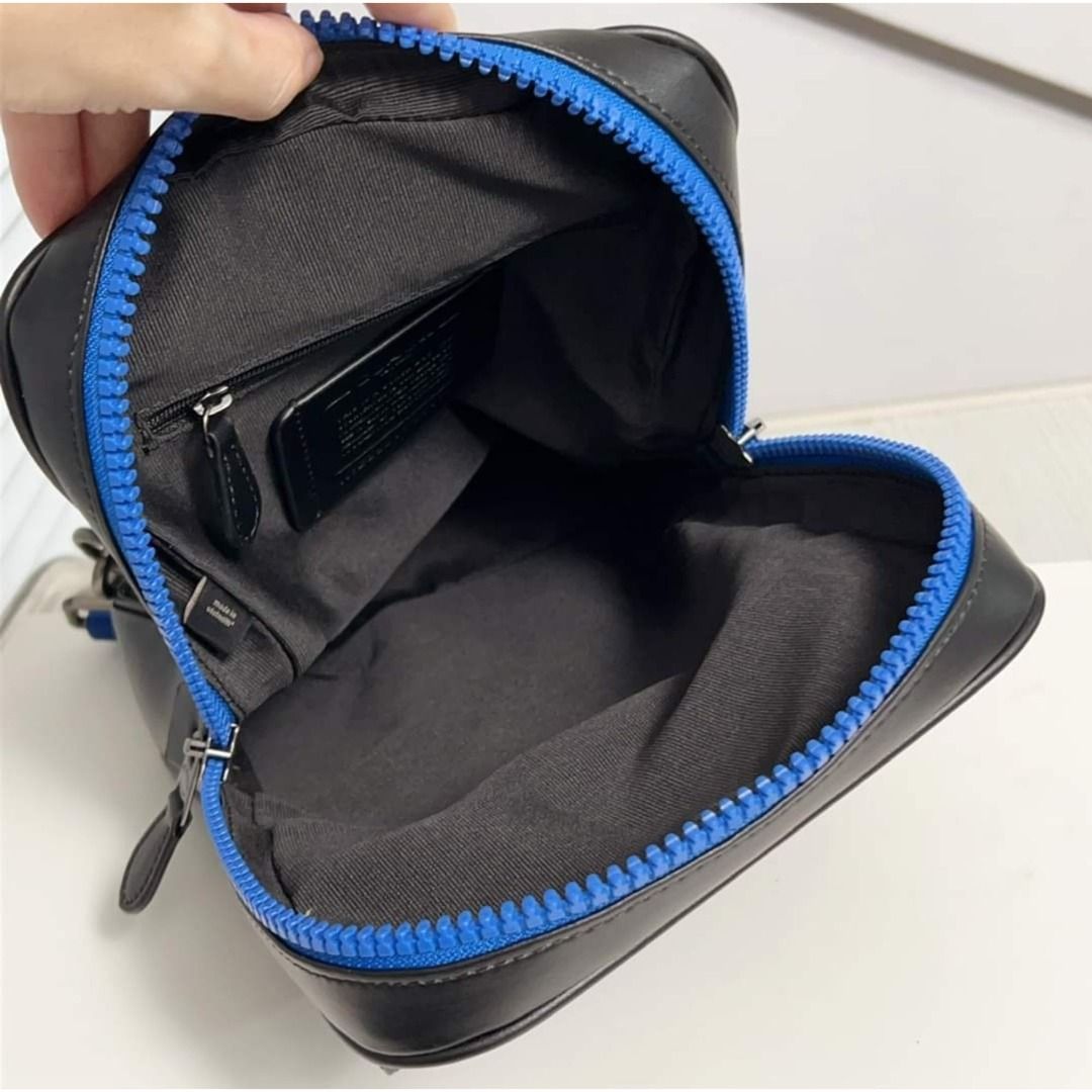 Original Coach CC017 Track Pack In Signature Canvas With Coach Patch ...