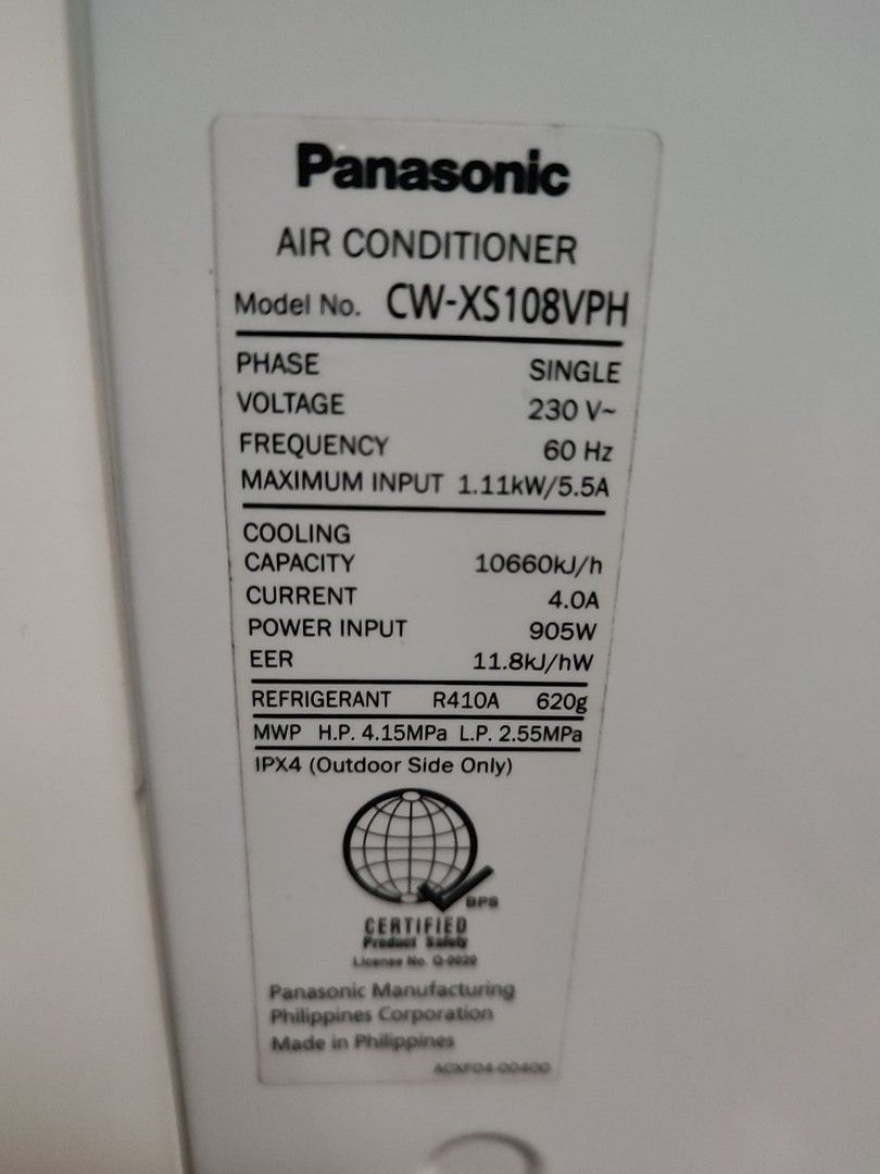 Panasonic Window Type Aircon Inverter 1HP (Bnew condition), TV & Home ...