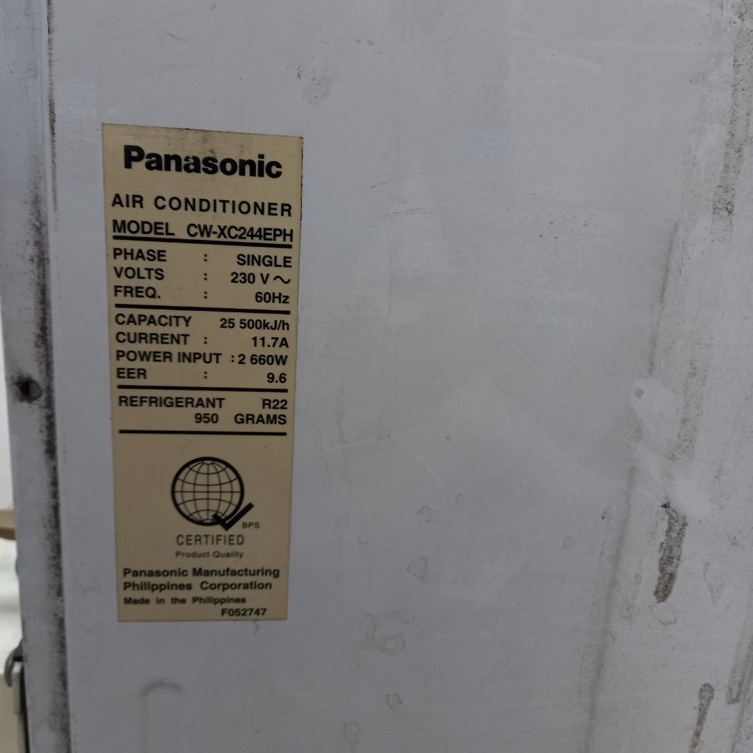 Panasonic Window-type Aircon (Non-inverter / 2.5HP), TV & Home ...