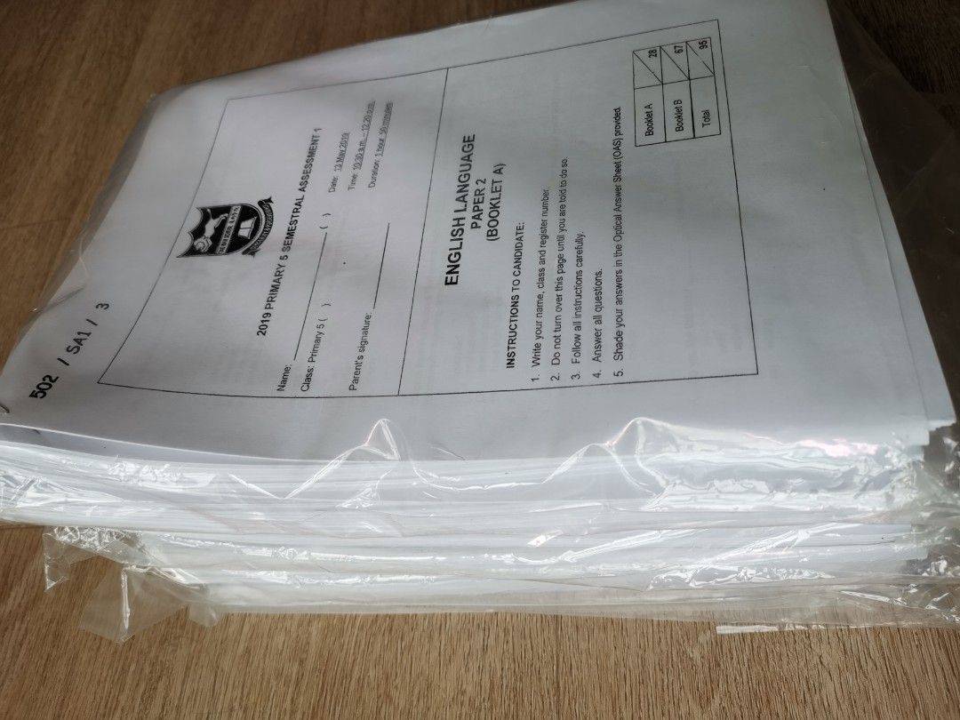 Past Year Exam Papers (2019/2020 CA/SA P5), Hobbies & Toys, Books ...