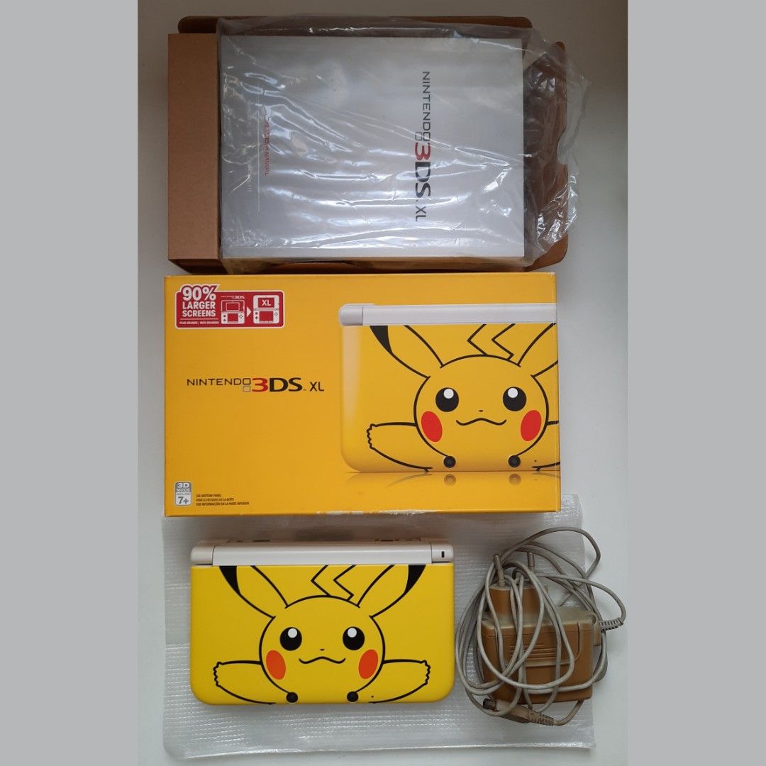 Pikachu Limited Edition Nintendo 3DS XL, Video Gaming, Video Game ...