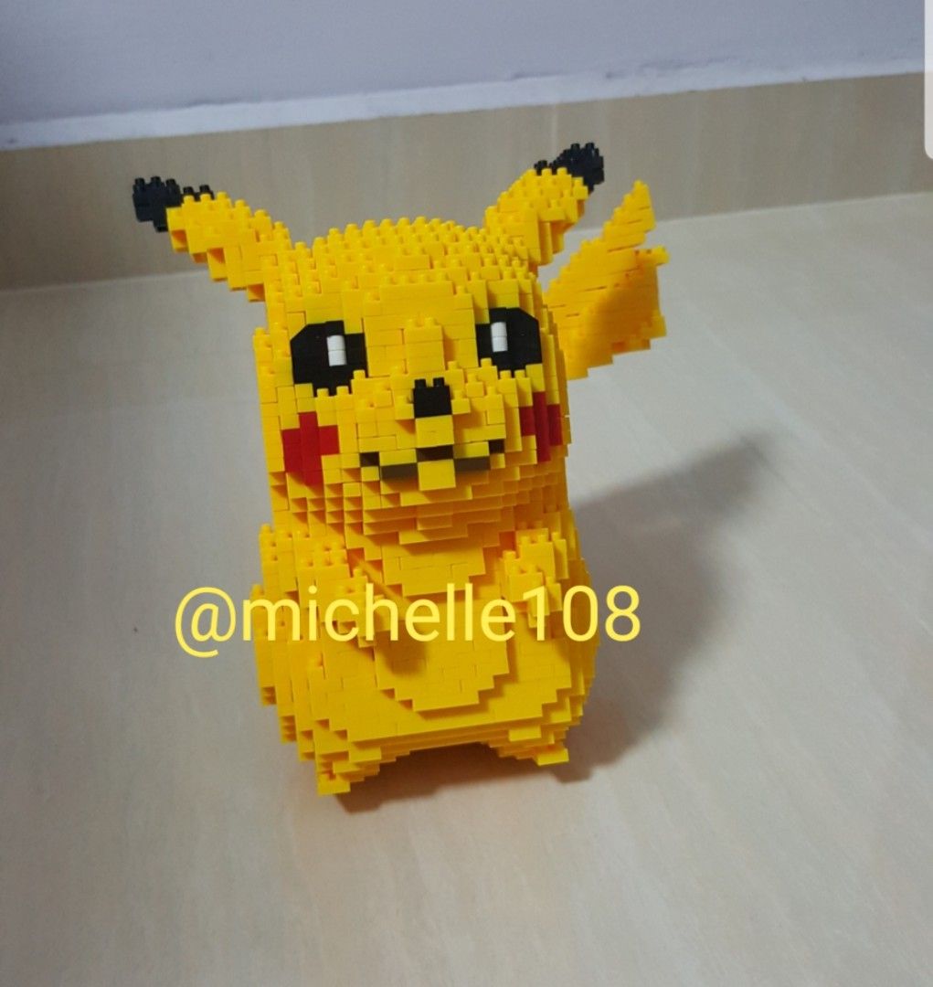 Pikachu Pokemon Building Blocks Lego 1650 pcs, Hobbies & Toys, Toys ...