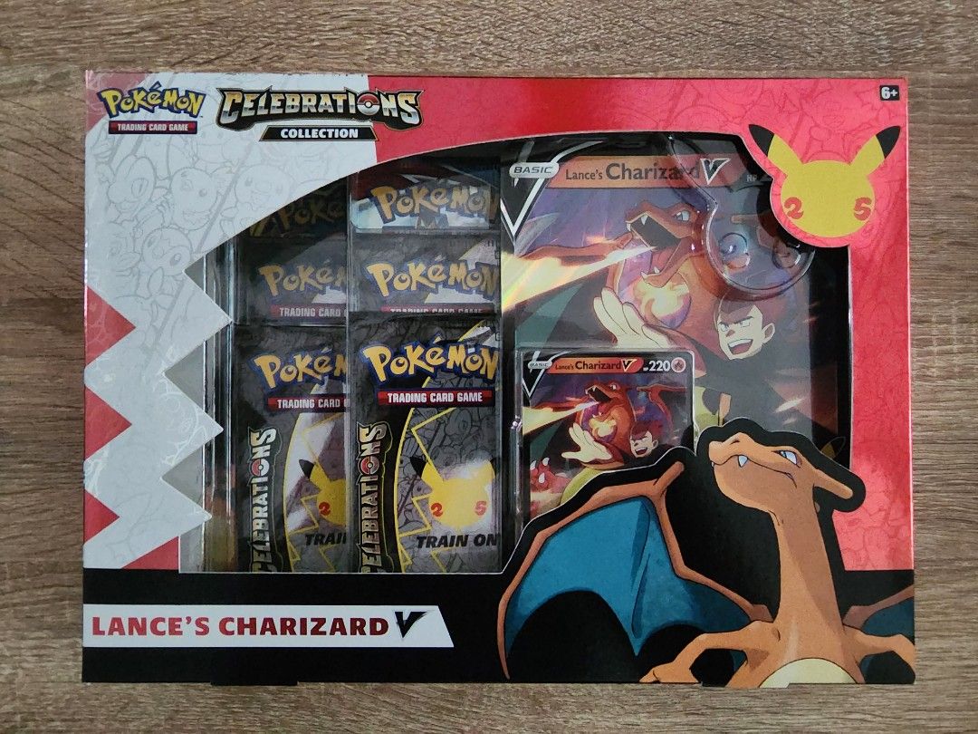 Pokemon TCG Lance's Charizard 25th Celebrations Box, Hobbies & Toys, Toys & Games on Carousell
