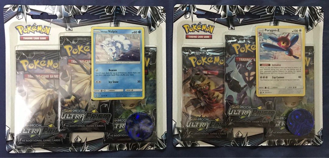 Pokemon TCG Ultra Prism 3p Blister! Lillie! Cynthia!, Hobbies & Toys ...