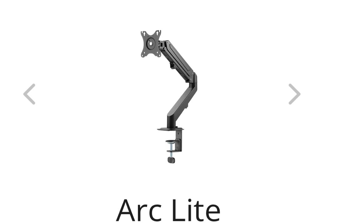PRISM+ ARC LITE Single Monitor VESA Monitor Arm, Computers & Tech, Parts & Accessories, Other ...