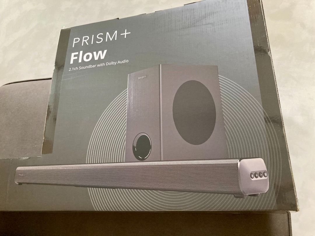 PRISM+ Flow 2.1 Dolby Audio Soundbar & Subwoofer, Audio, Soundbars ...