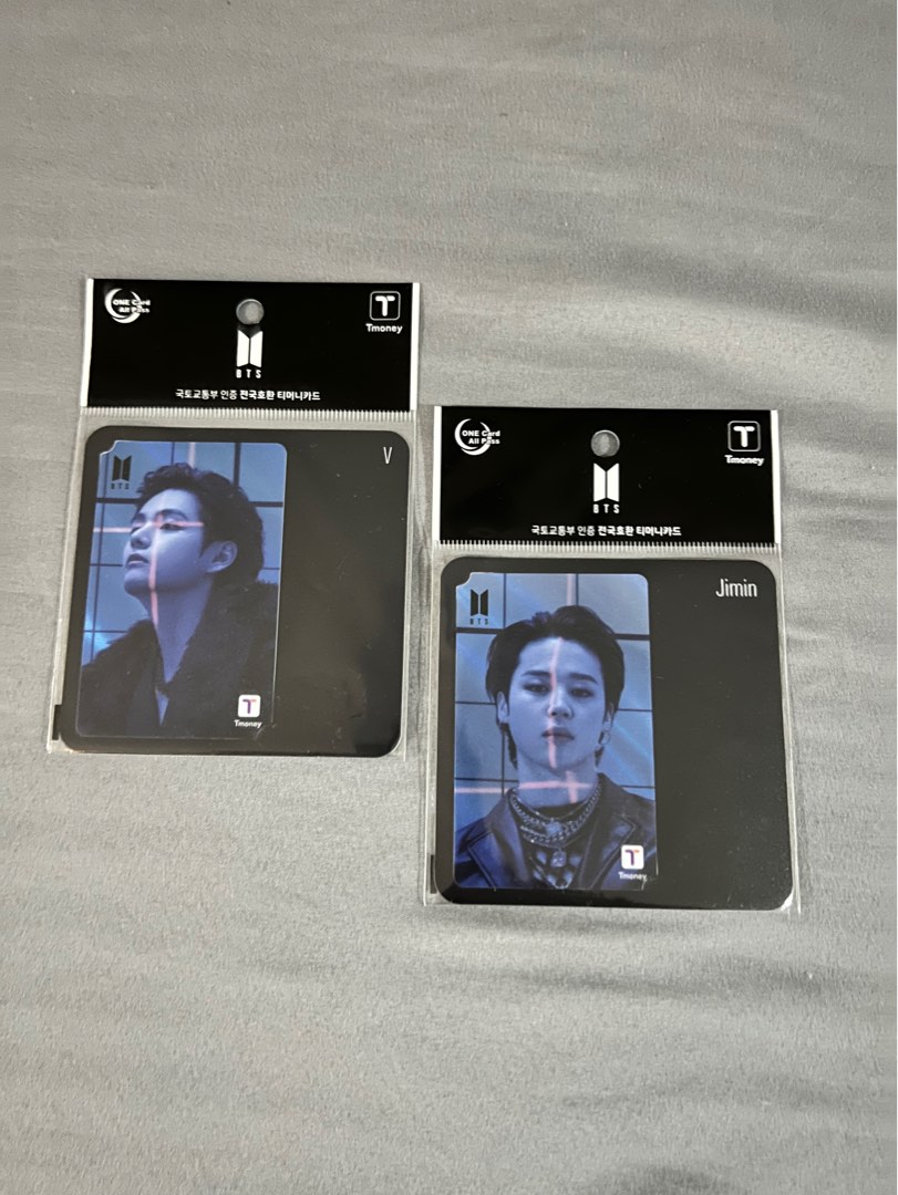 Proof T Money Cards - Jimin & V, Hobbies & Toys, Memorabilia ...