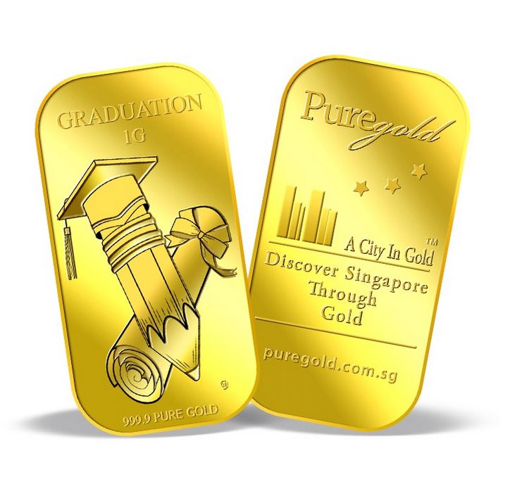 Puregold 1g Graduation Gold Bar | 999.9 Pure Gold, Luxury, Accessories ...