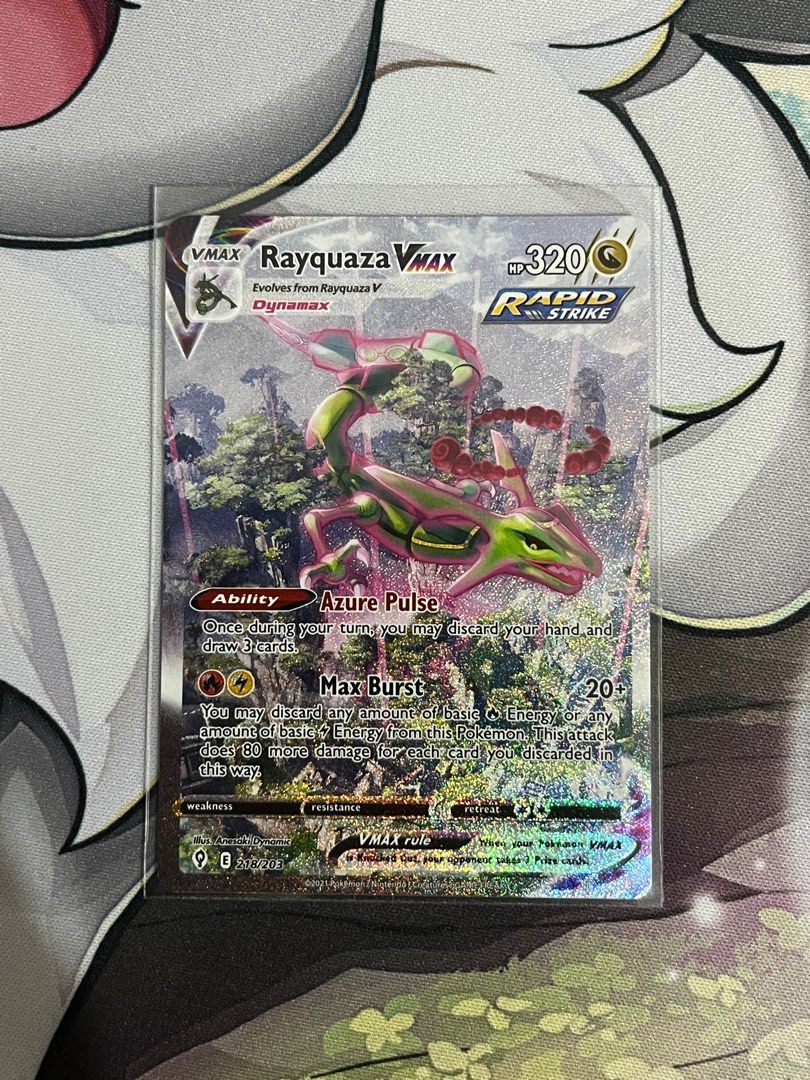 Rayquaza VMAX AA alternate art evolving skies, Hobbies & Toys, Toys ...