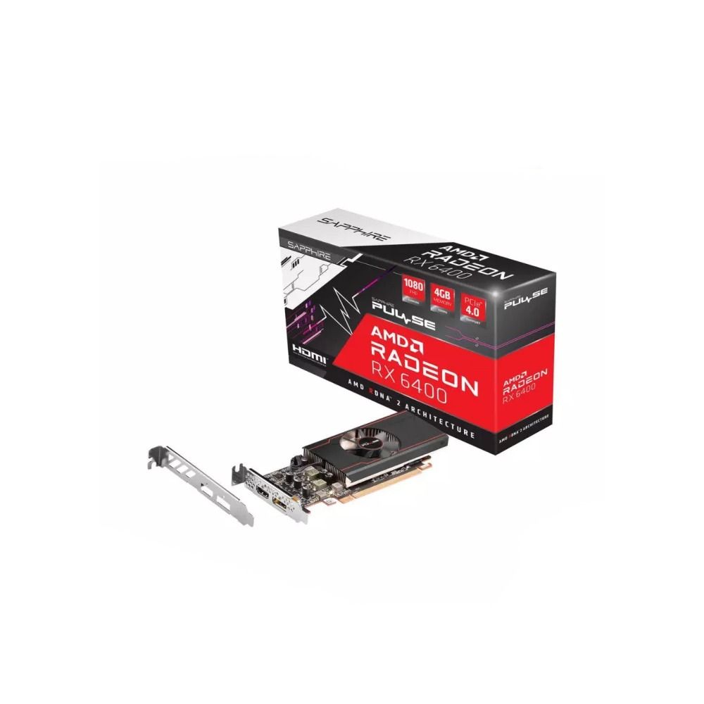 REBURBISHED Sapphire 11315-01-20G Pulse AMD Radeon RX 6400 Low Profile ...