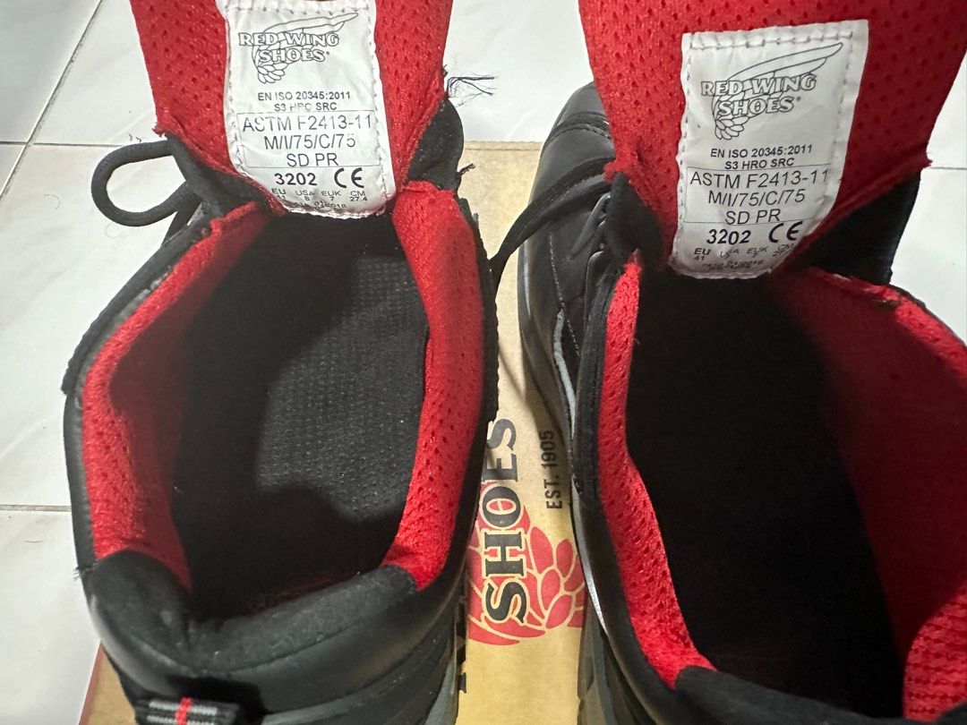 Red Wing Safety Shoes, Men's Fashion, Footwear, Boots on Carousell