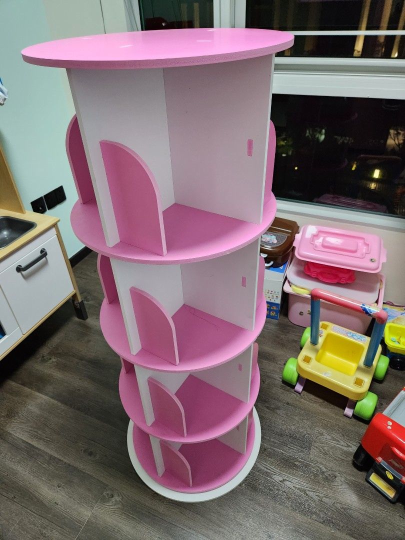 Revolving book shelf, Furniture & Home Living, Furniture, Shelves ...