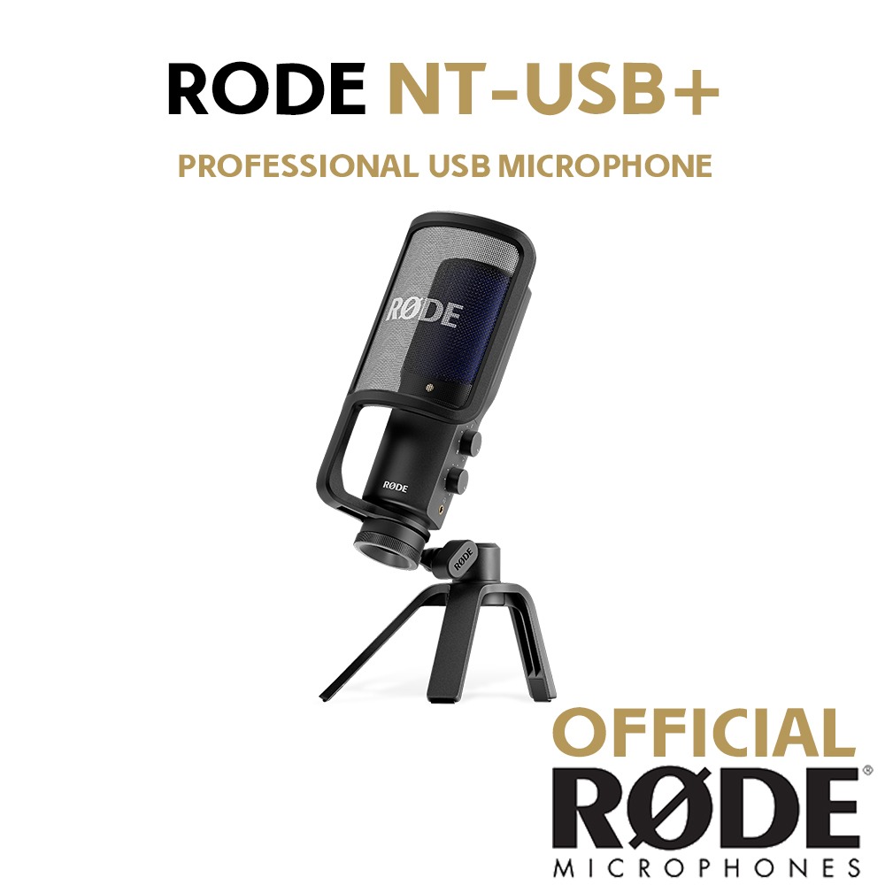 Rode NT-USB+ Professional USB Condenser Microphone, Audio, Microphones ...
