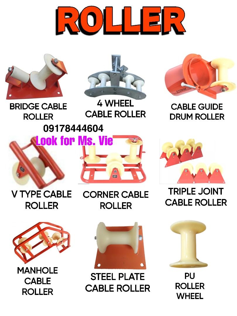ROLLER, PU ROLLER WHEEL, STEEL PLATE CABLE ROLLER, MANHOLE CABLE ROLLER ...