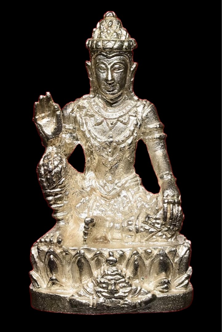 Rooplor Phra Jatukum (Pure Silver) BE2550 Massed changed by Many famous ...