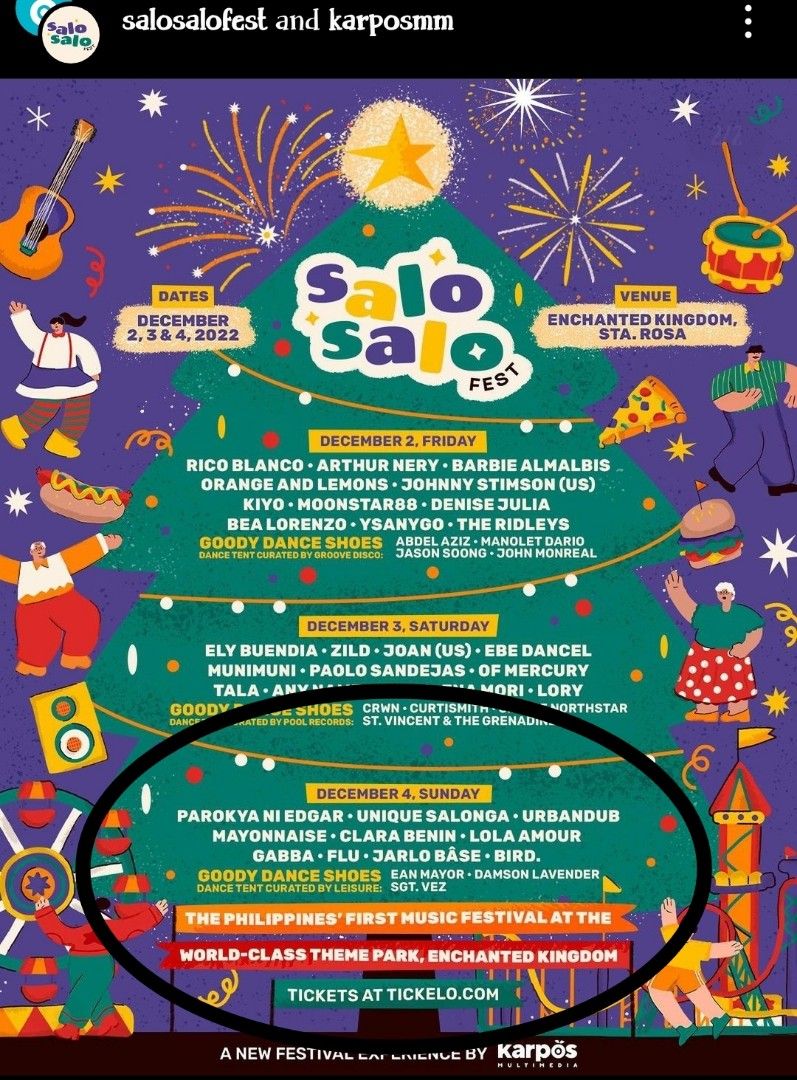 REFUNDED - Salo Salo Fest at EK Sta Rosa Laguna, Tickets & Vouchers, Event Tickets on Carousell