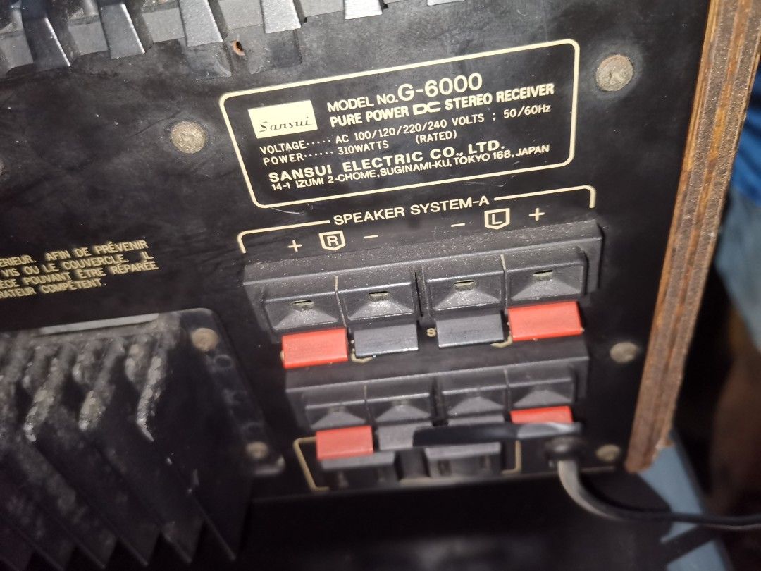 Sansui G6000 vintage amplifier, Audio, Soundbars, Speakers & Amplifiers on Carousell