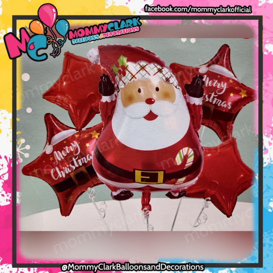 Santa Claus Balloon Decors / 5in1, Hobbies & Toys, Stationary & Craft ...