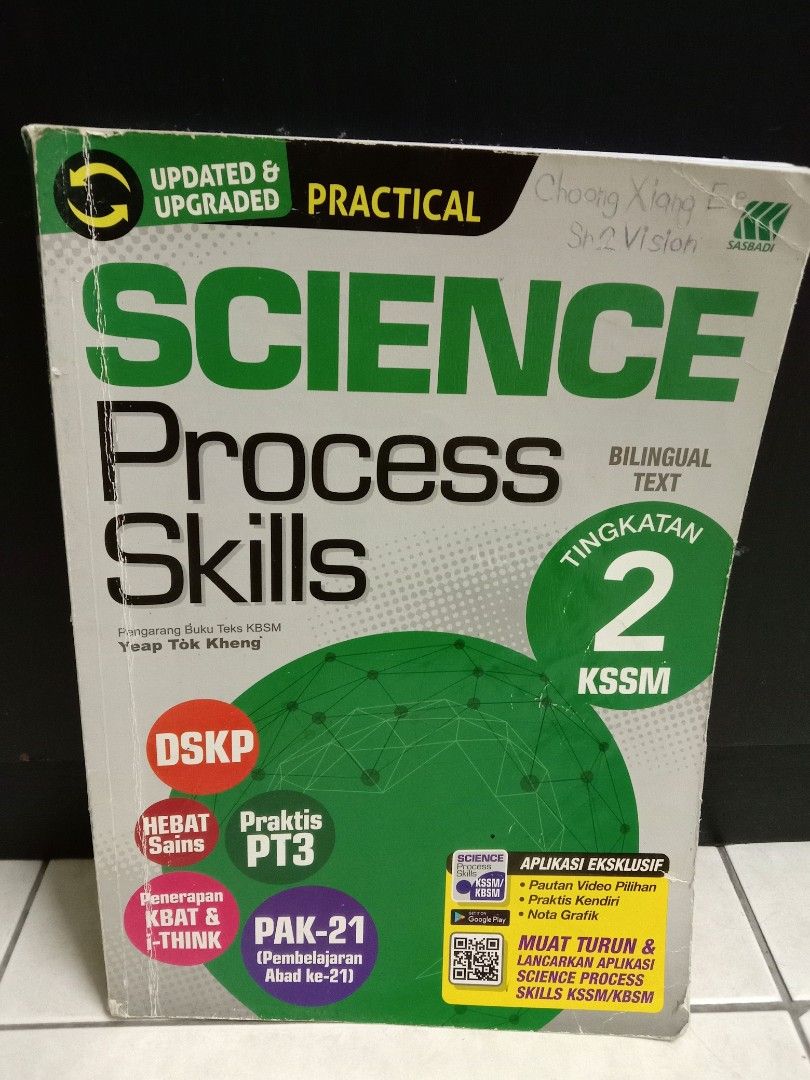 Science Process Skills Tingkatan 2 dual language exercise book, Hobbies & Toys, Books ...