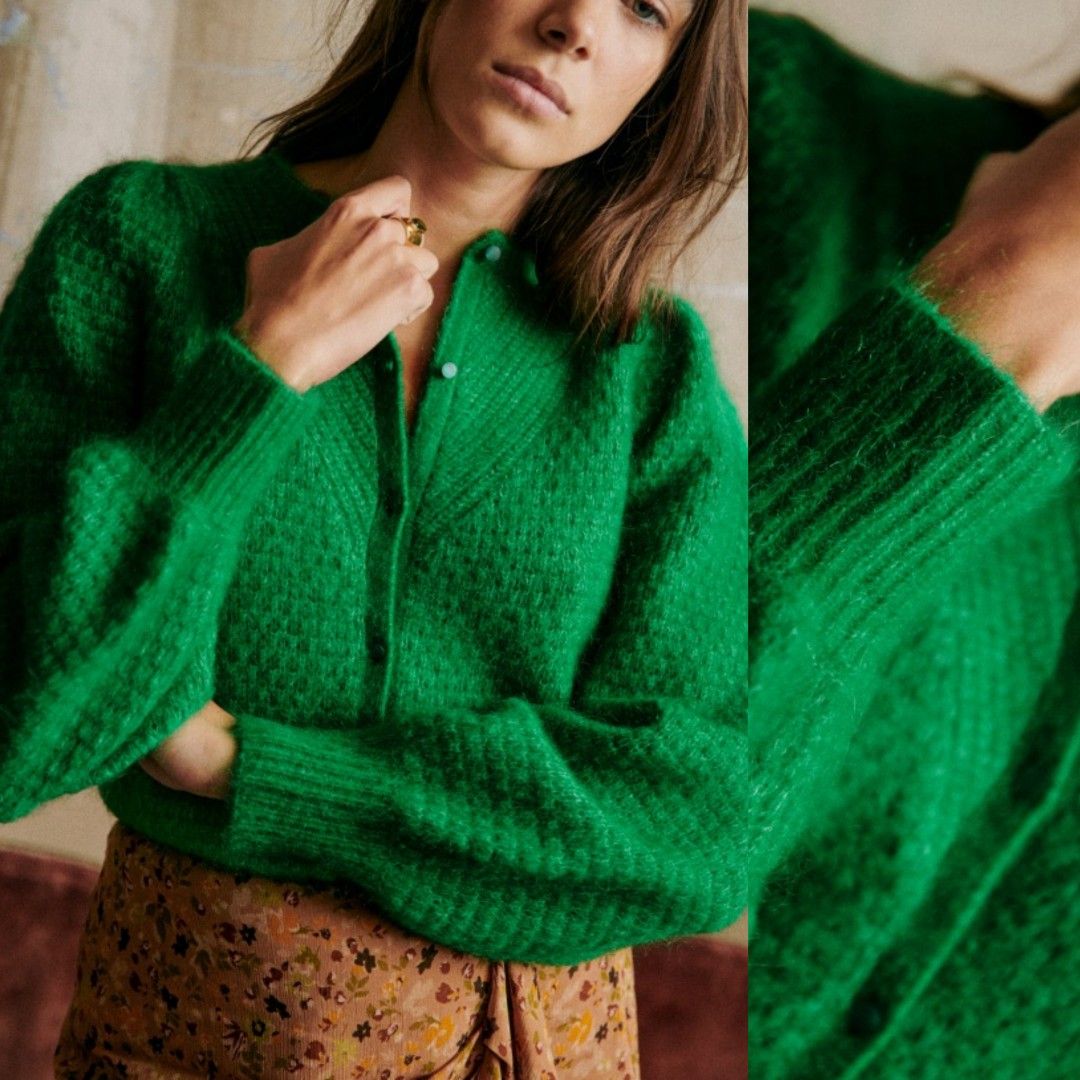 Sezane Solena Cardigan, Women's Fashion, Coats, Jackets and Outerwear ...