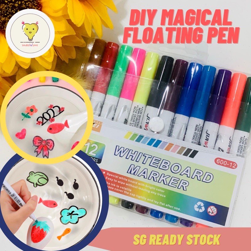 (SG READY STOCK) Magical Water Painting Pen Water Floating Doodle Pens ...