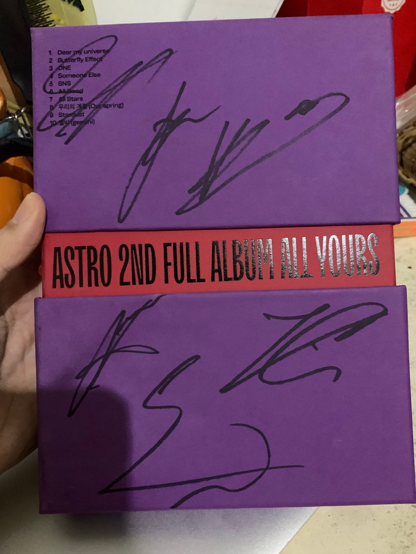 SIGNED ASTRO ALL YOURS ALBUM, Hobbies & Toys, Memorabilia ...