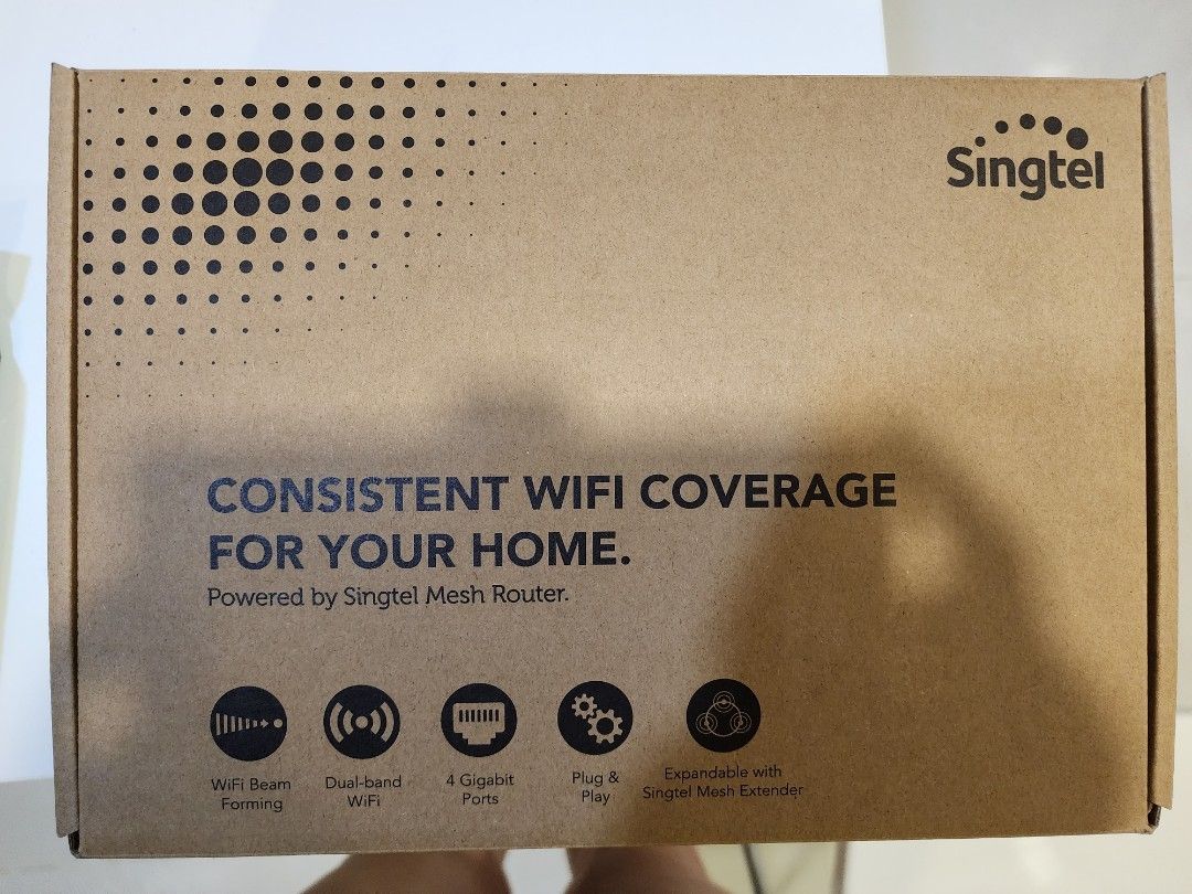 Singtel WIFI wireless Router Aztech (LAN laptop broadband pc desktop IT ...