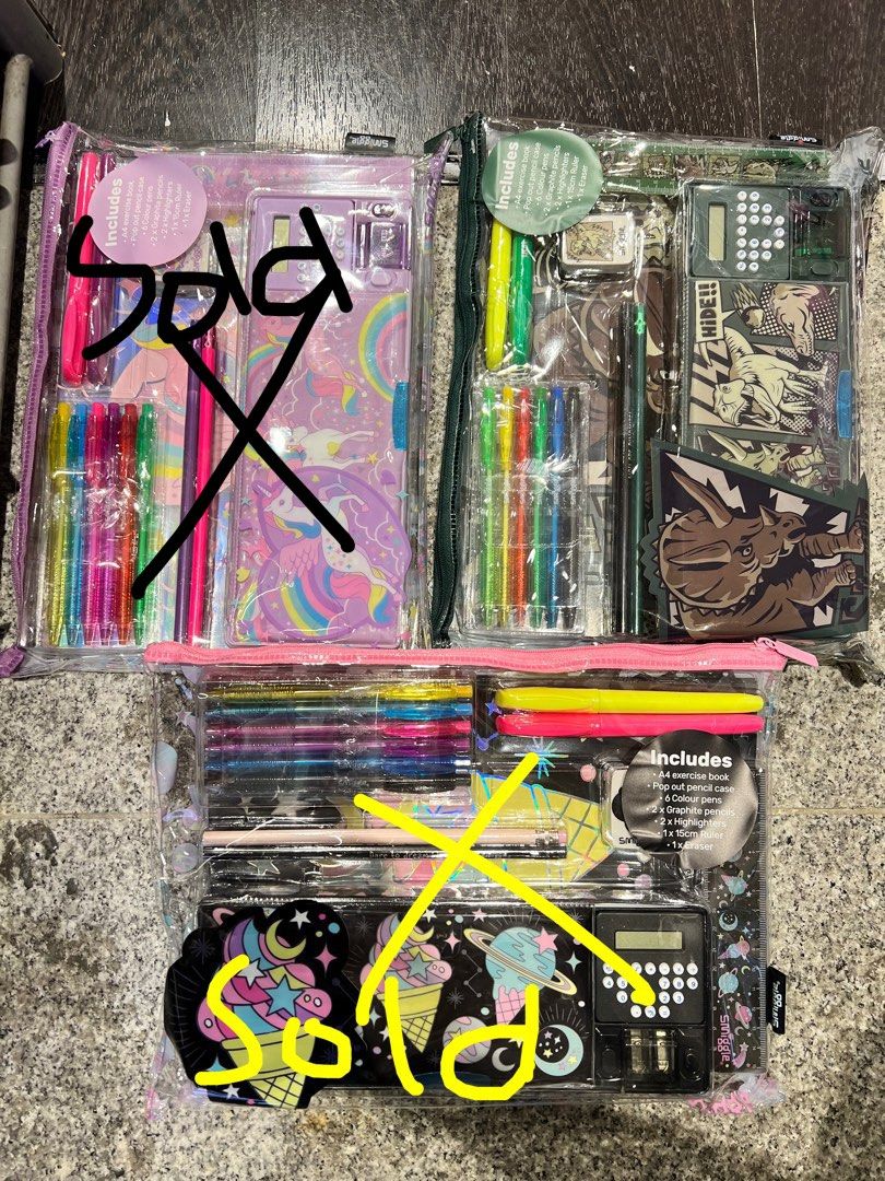 Smiggle stationery kit, Hobbies & Toys, Stationary & Craft, Stationery ...