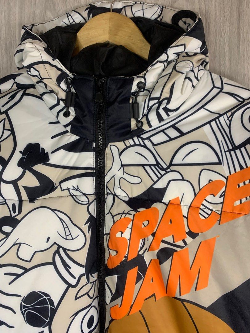 Space Jam Puffer Jacket, Men's Fashion, Activewear on Carousell
