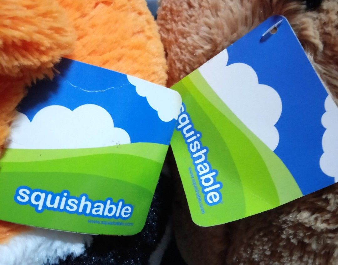 [Squishable Plush] Authentic Cute Calico Cat and German Shepherd Dog ...