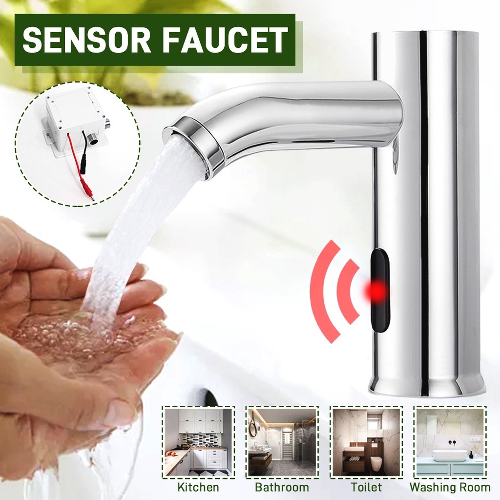 Stainless Steel Bathroom Automatic Infrared Sensor Sink Touchless ...