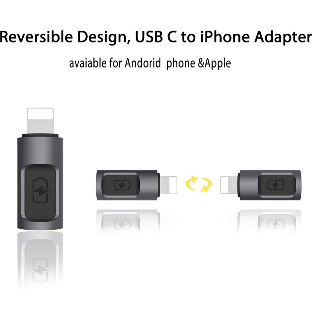 Stouchi IOS To USB C Adapter Type C Female To IOS Male Adapter USB C Adapter Compatible For