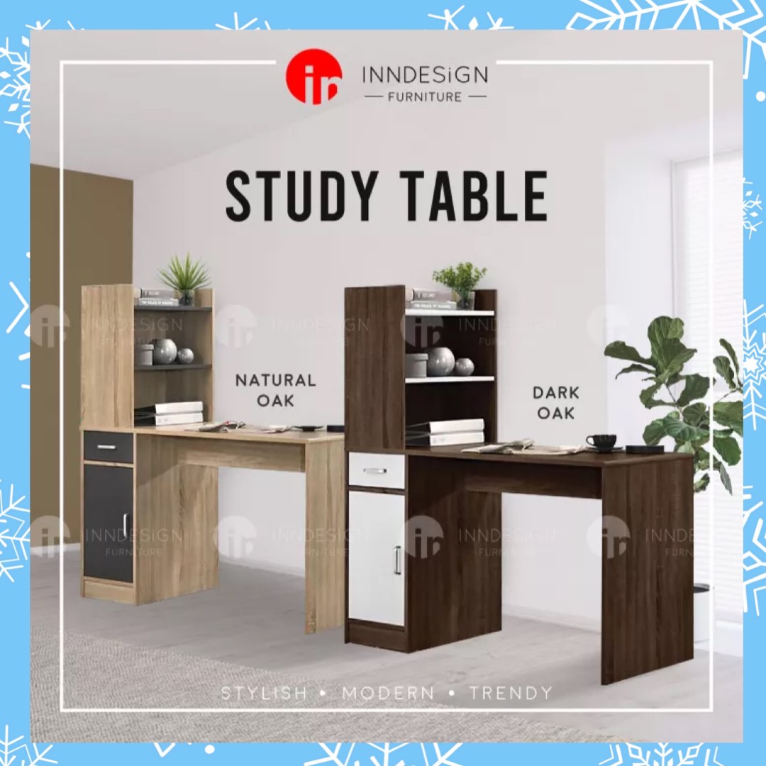 Study Table FREE DELIVERY study desk fully assembled, Furniture & Home ...
