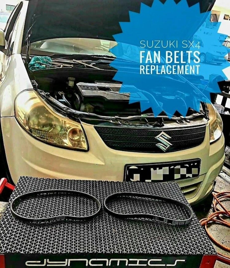 Suzuki Swift/SX4: Fan Belt/s replacement, Car Accessories, Car ...
