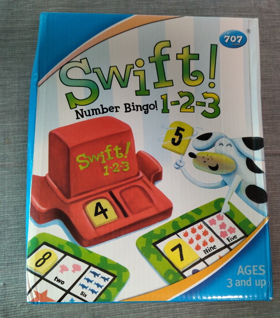 Swift Number Bingo 1-2-3, 興趣及遊戲, 玩具 & 遊戲類 - Carousell