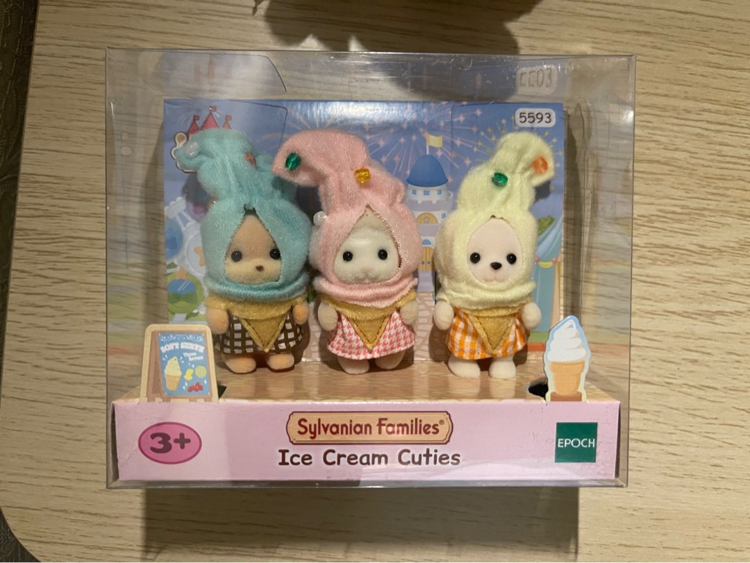 Sylvanian Families Ice Cream Cuties Babies Trio, Hobbies & Toys, Toys ...