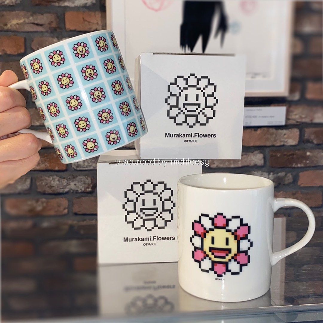 TAKASHI MURAKAMI NFT FLOWERS MUG #1, Furniture & Home Living ...
