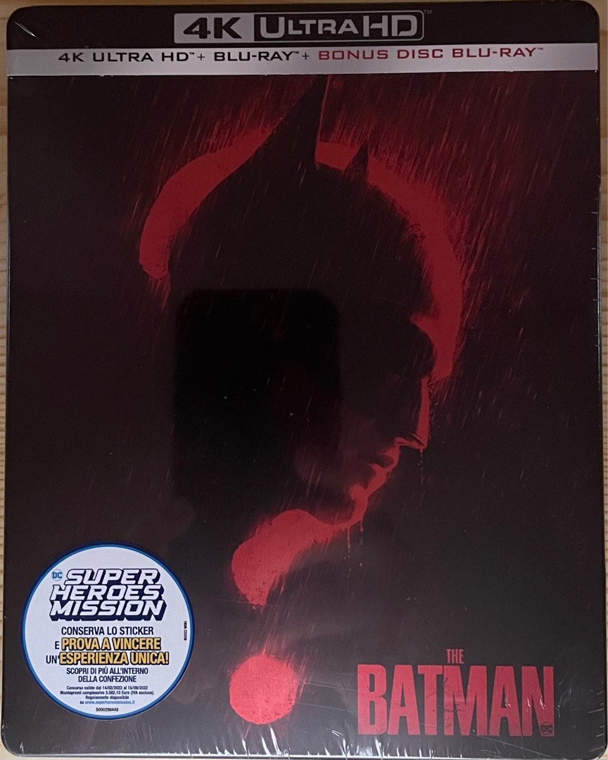 The Batman 4K UHD Blu-ray Steelbook, Hobbies & Toys, Music & Media, CDs ...
